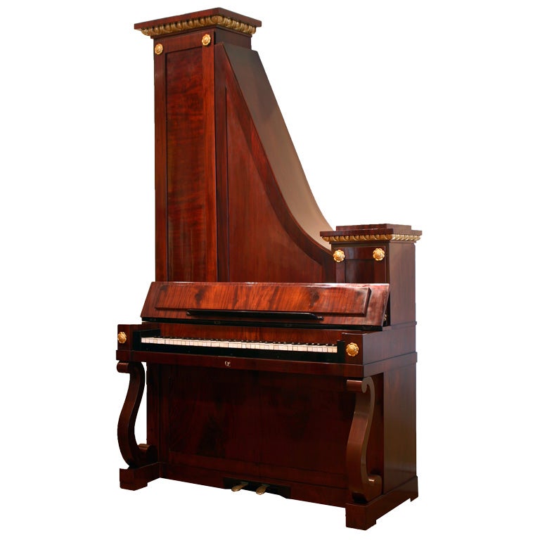 Neoclassical Upright Piano at 1stDibs