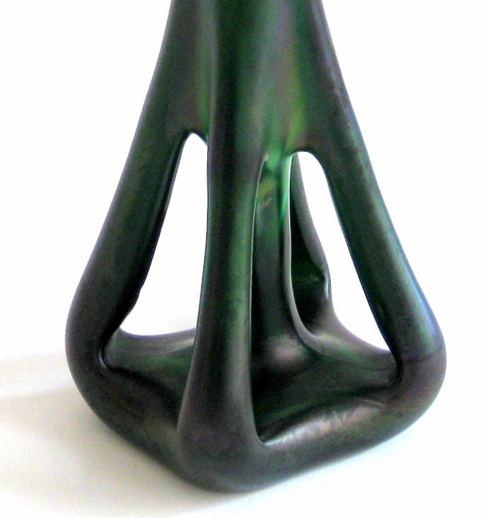 Marie Kirschner Loetz Glass Candlestick, circa 1905 For Sale at 1stDibs