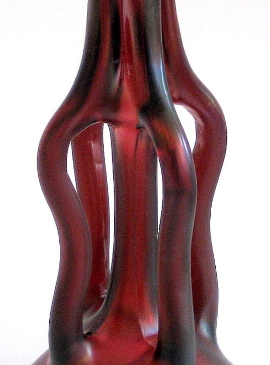 Marie Kirschner Loetz Glass Candlestick, circa 1905 For Sale at 1stDibs