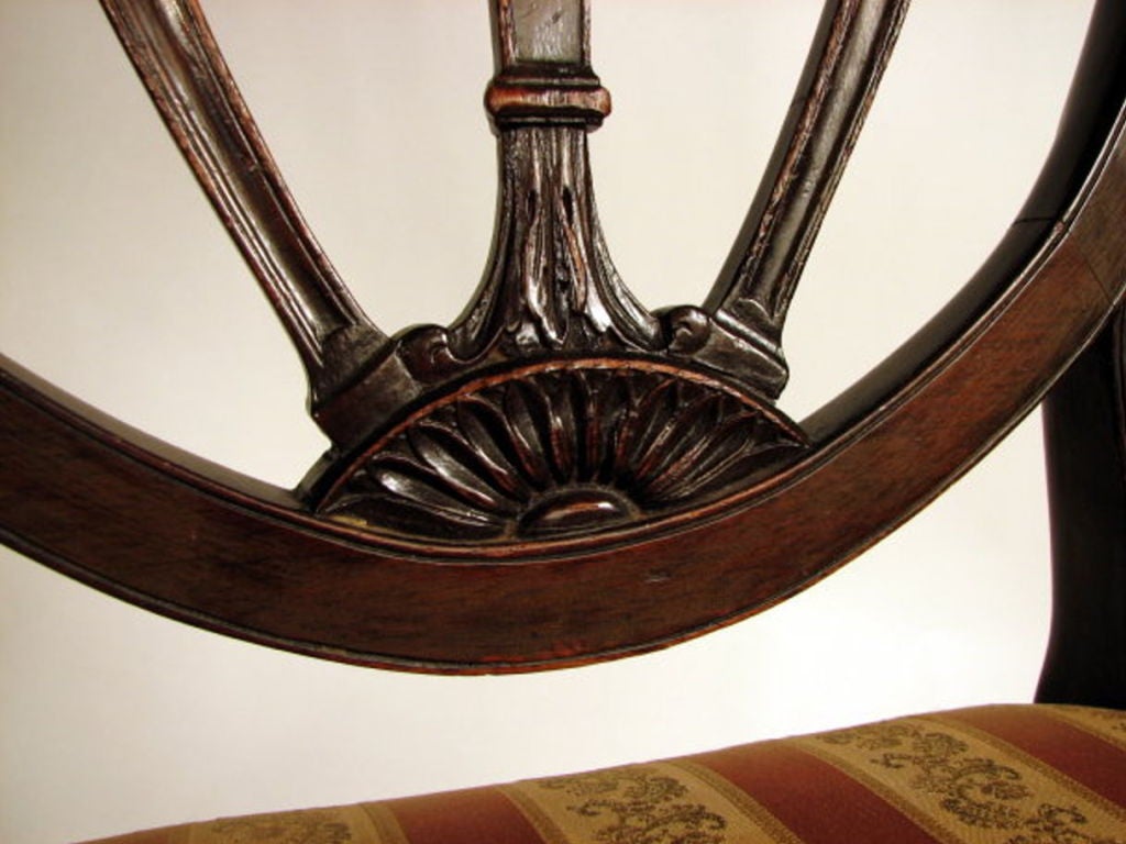 Set of 12 Hepplewhite Heart Back Dining Chairs at 1stDibs