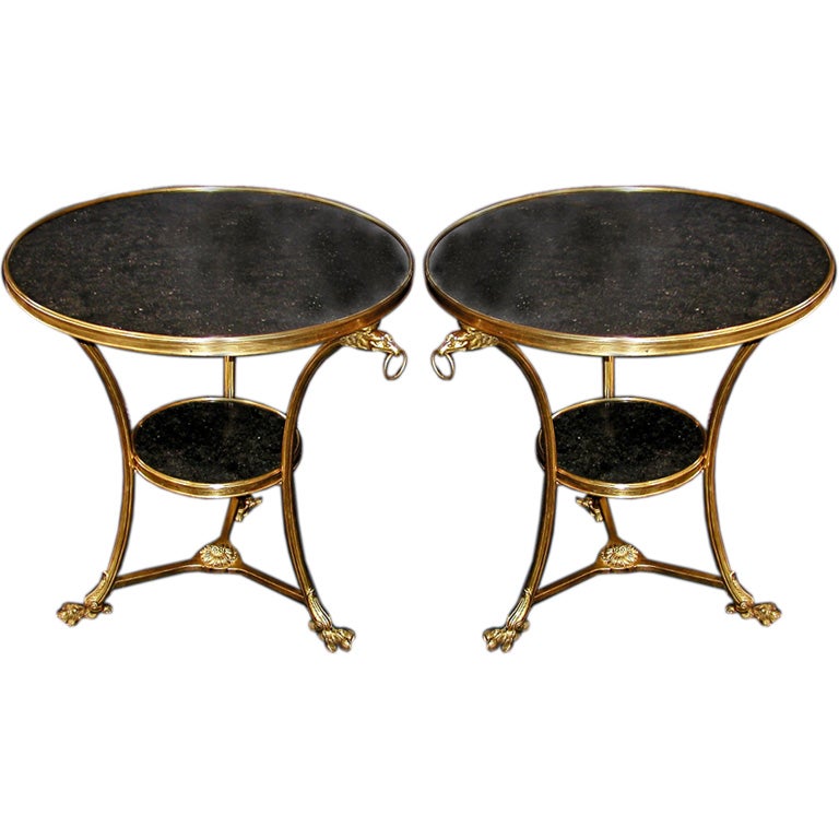 Pair of Gueridons For Sale at 1stDibs