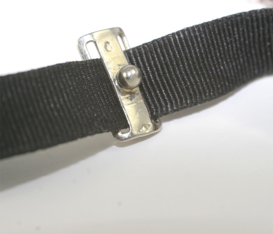 Art Deco Sapphire and Diamond Ribbon Watch at 1stDibs