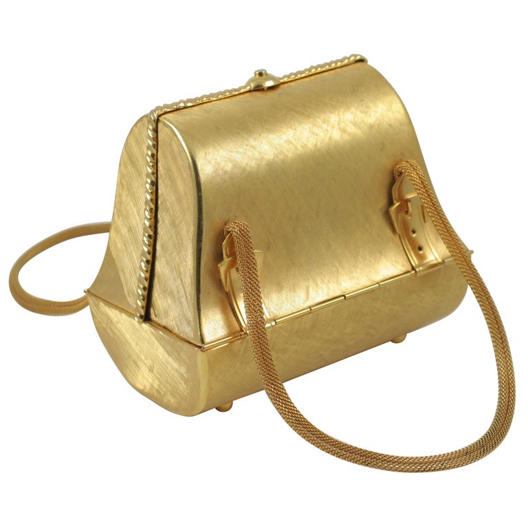 Gilt Metal Sacha Handbag at 1stDibs