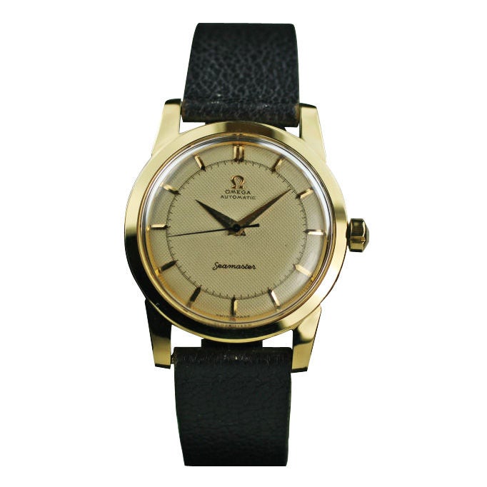 Omega Seamaster 18k Bumper Automatic at 1stDibs