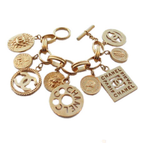 CHANEL COIN CHARM BRACELET at 1stDibs