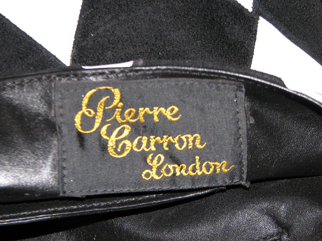 Mod 1960s PIERRE CARRON 'Harlequin' Leather Handbag at 1stDibs