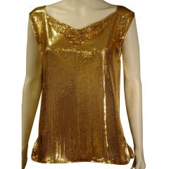Gold Lame Top For Sale at 1stDibs