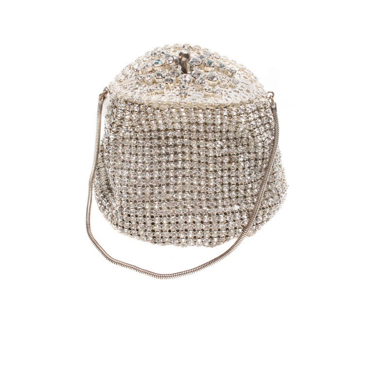 Rosenfeld Jeweled Rhinestone Evening Bag at 1stDibs