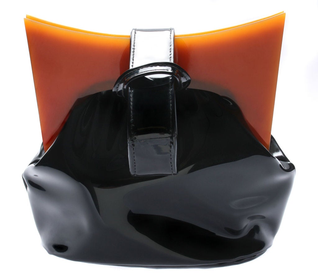 Patent Leather Handbag at 1stDibs