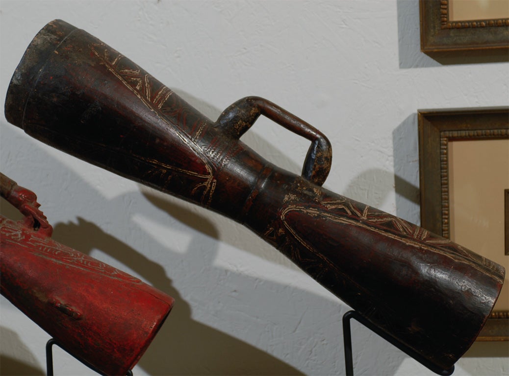 Kundu Drums from Highland New Guinea. at 1stdibs