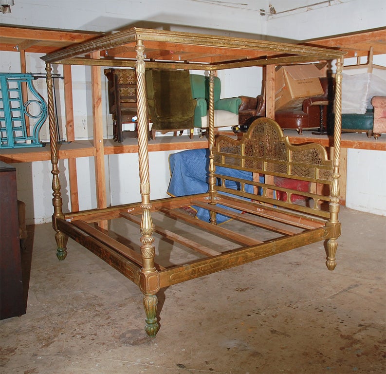 Vintage Indian Four poster bed at 1stDibs
