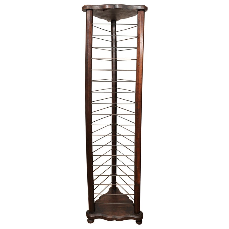 French Country Tall Corner Plate Stand at 1stDibs