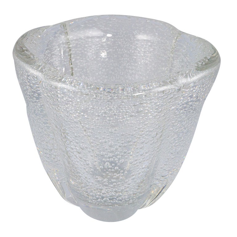Clutha Glass Vase by Daum at 1stDibs