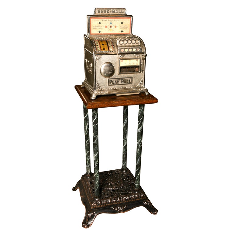 A very rare Baseball slot machine For Sale at 1stDibs
