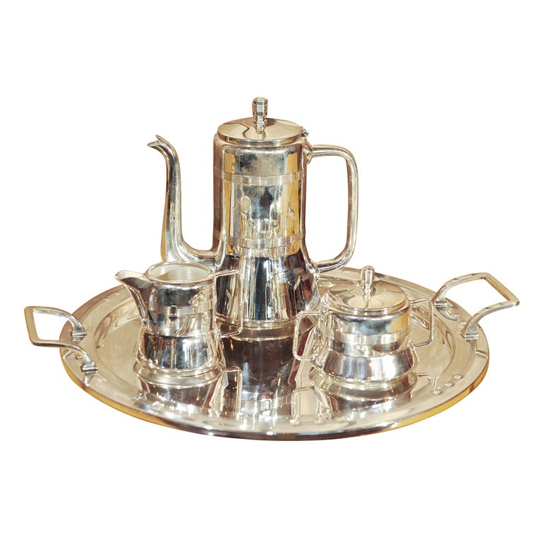 Silver Plate Coffee Set/Arts and Crafts Era at 1stDibs