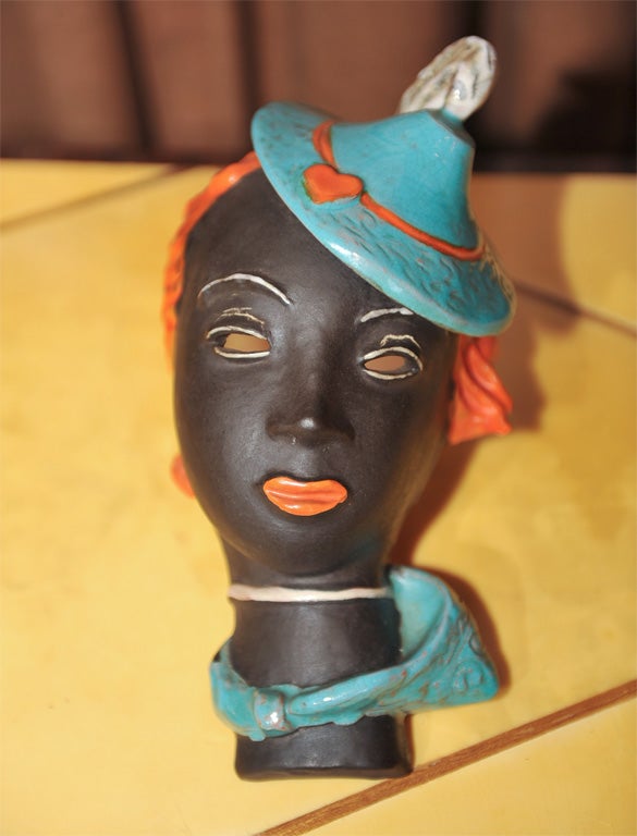 Art Deco Goldscheider Mask at 1stDibs