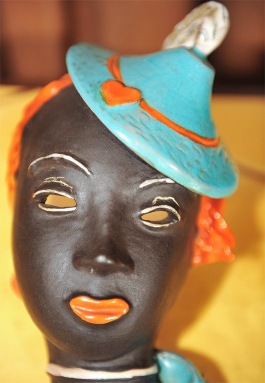Art Deco Goldscheider Mask at 1stDibs
