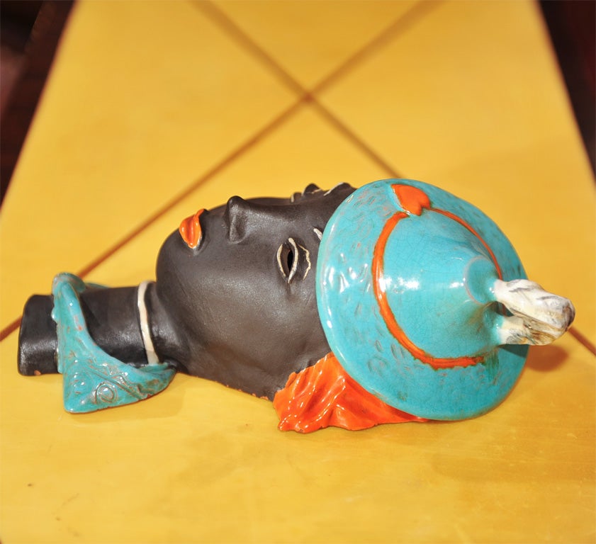 Art Deco Goldscheider Mask at 1stDibs