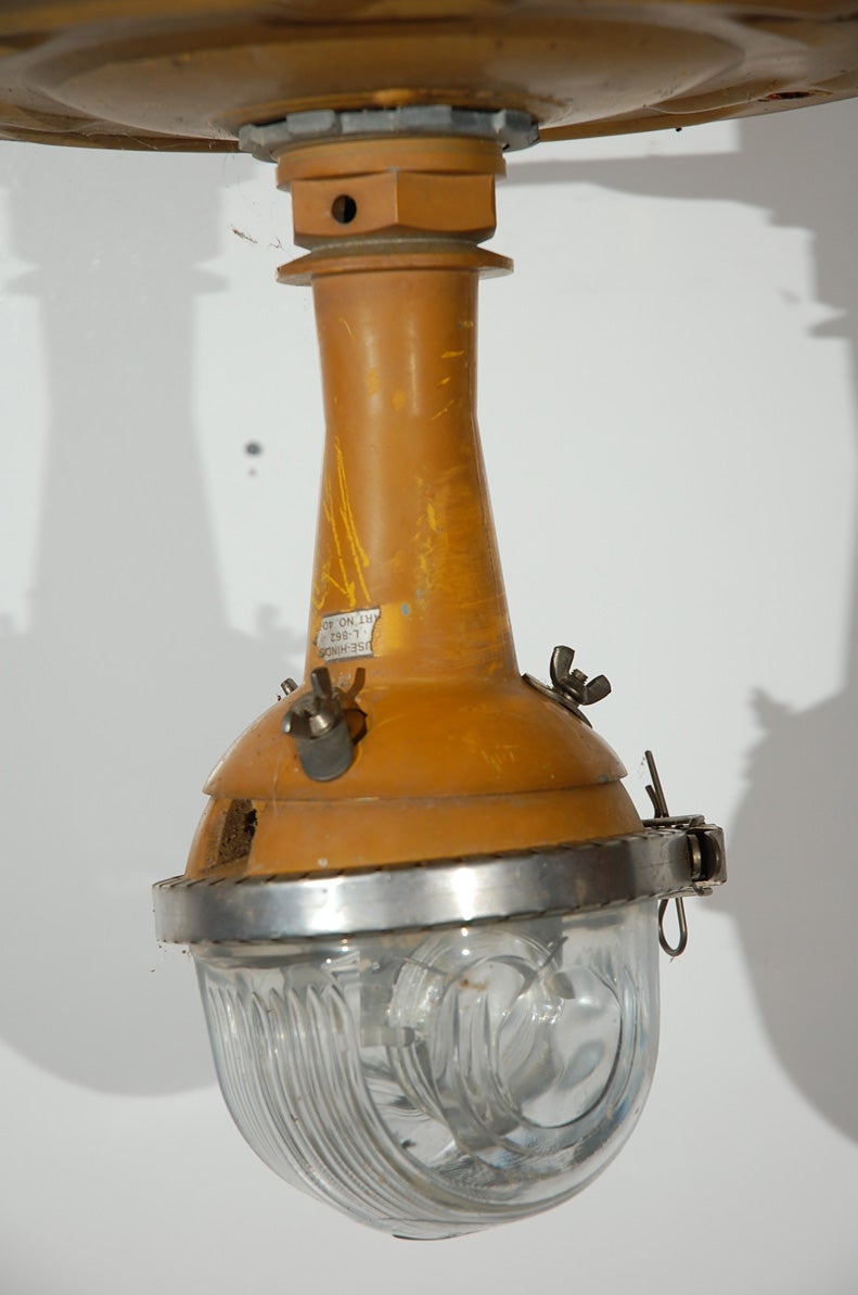 Industrial-Style Airport Runway Pendant Light Fixtures at 1stDibs