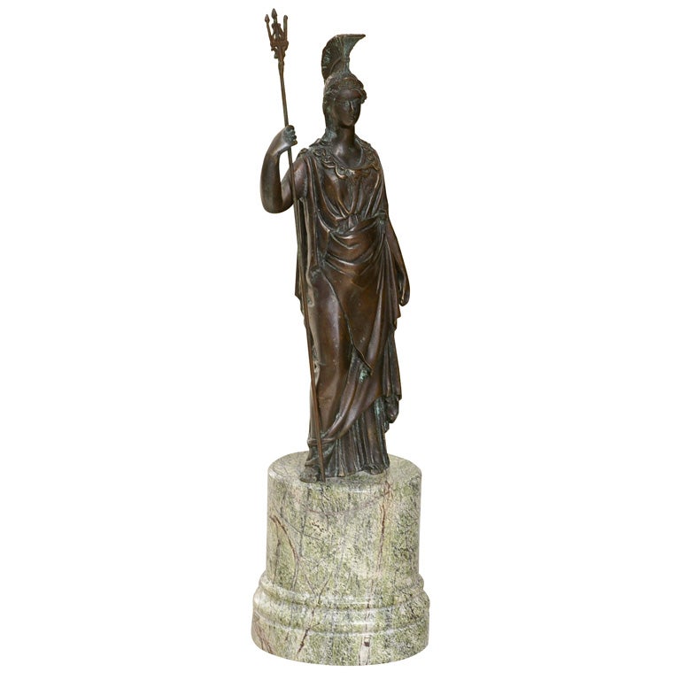 A Bronze Of Minerva - Roman Goddess From 2 Bc at 1stDibs
