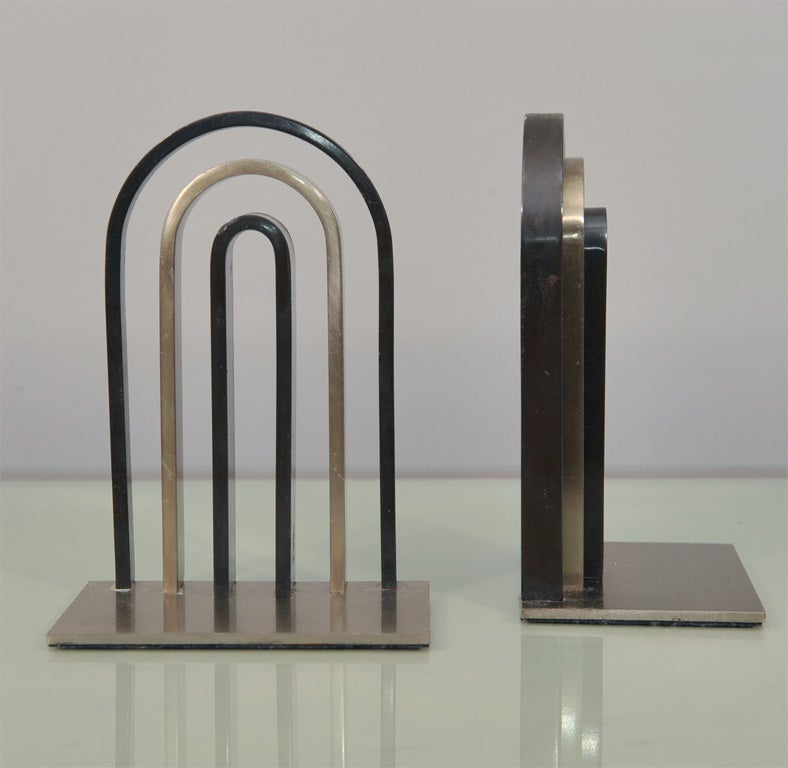 Art Deco Bookends by Walter Von Nessen for Chase at 1stDibs