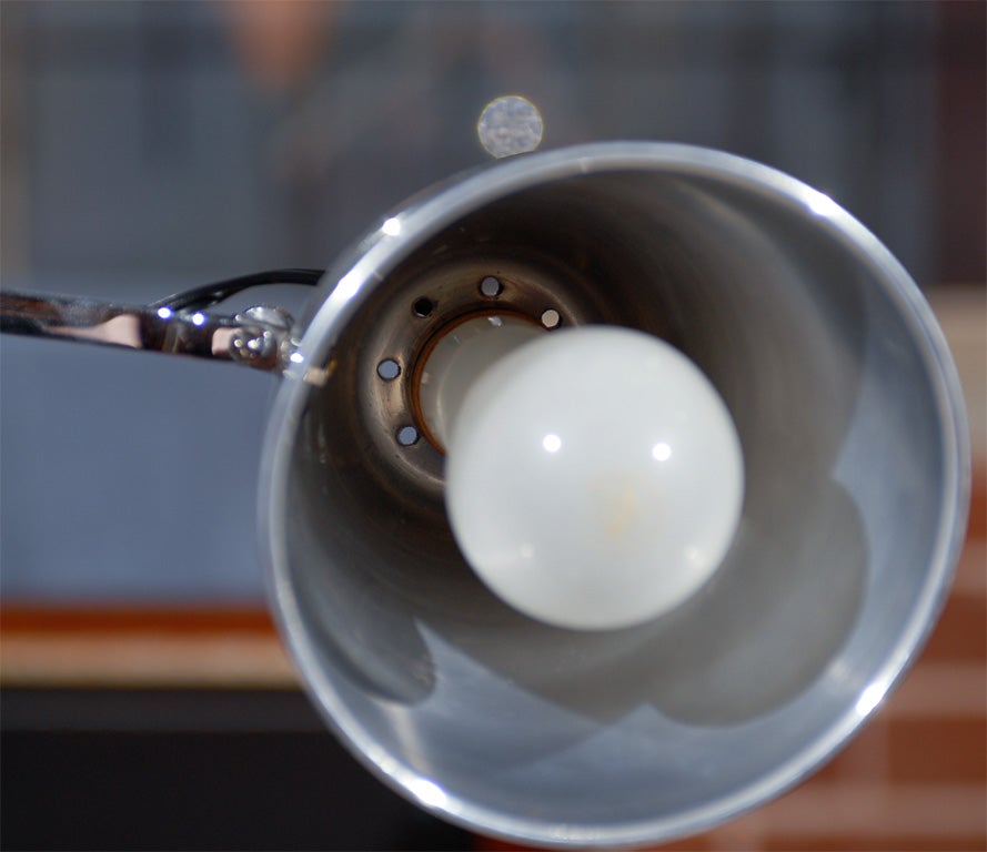 English Art Deco Chrome Articulated Swiveling Floor Lamp from the 1930s ...