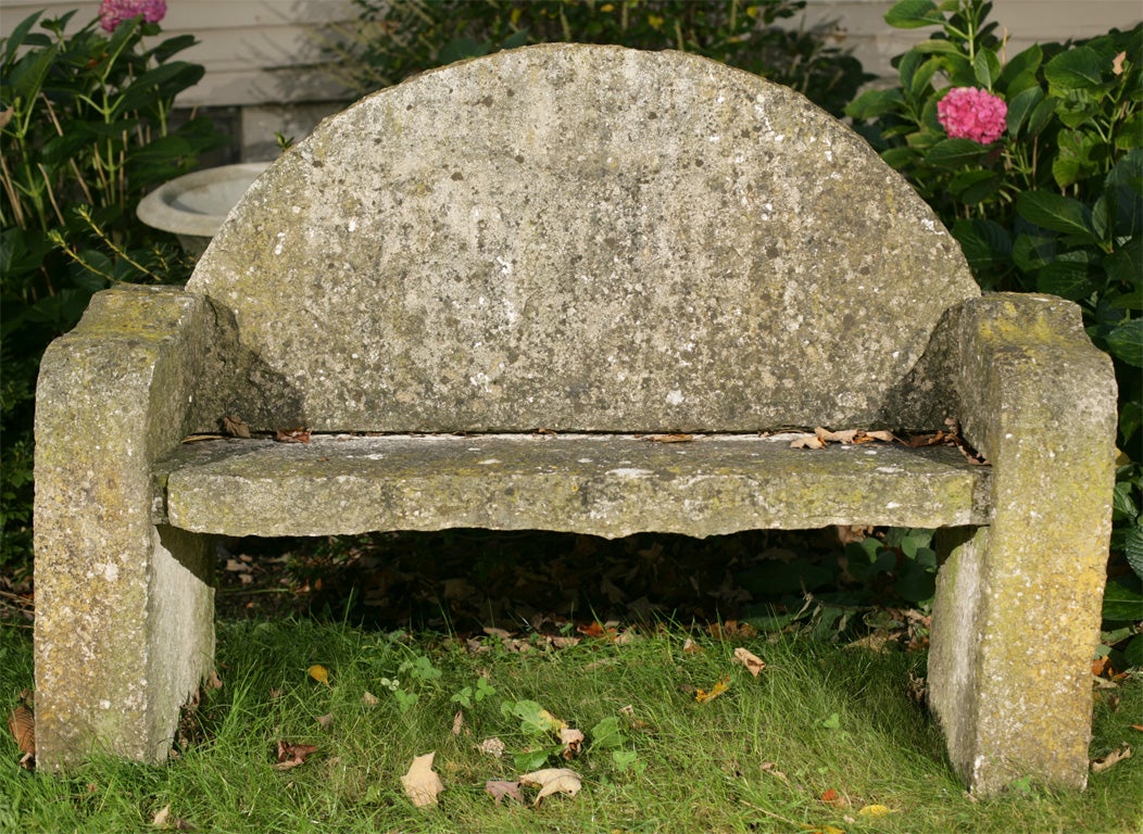 Incredible Carved Stone Bench at 1stDibs