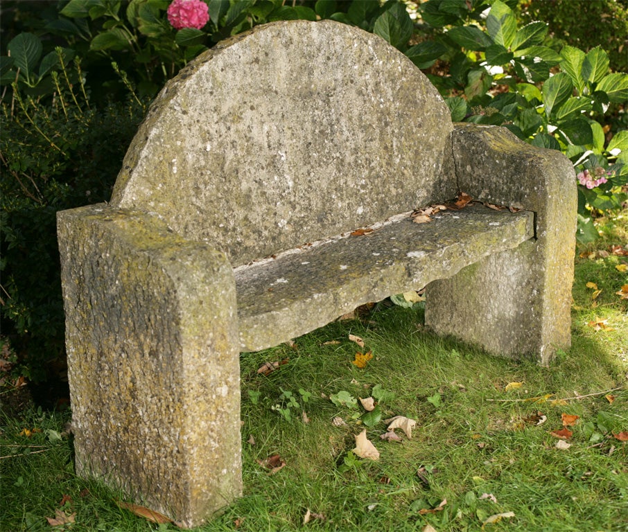 Incredible Carved Stone Bench at 1stDibs