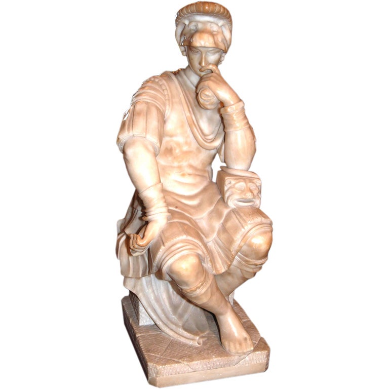 18thc. Alabaster Statue at 1stDibs