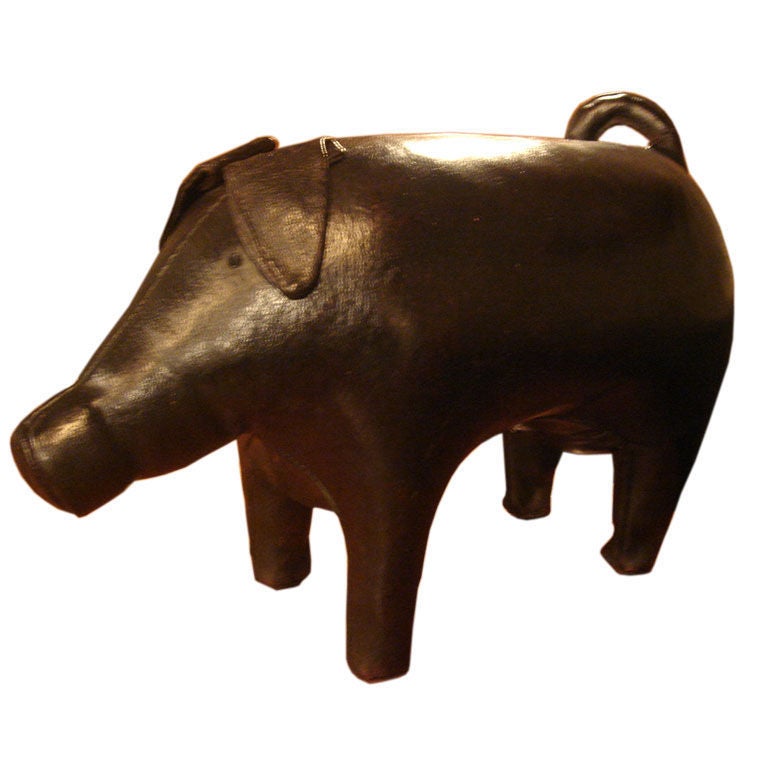 Vintage Pig Footstool by Omersa for Amercrombie and Fitch at 1stDibs