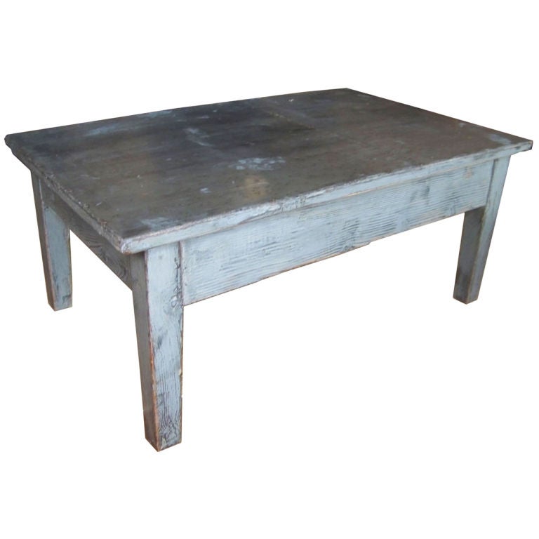 Tin Topped Coffee Table at 1stDibs