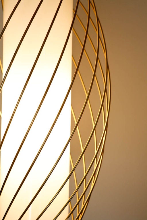 Spiral Pendant with Milk Glass Diffuser at 1stDibs