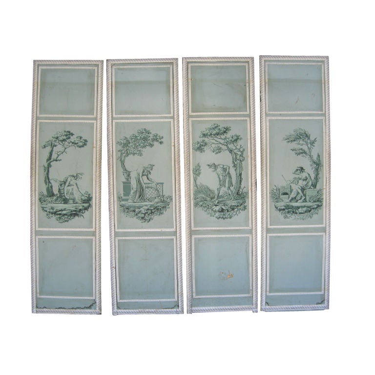 Vintage Wallpaper Screen at 1stDibs