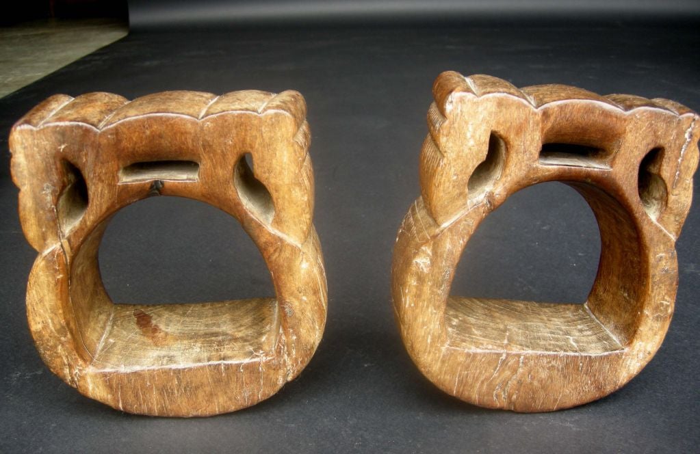Antique Early 19th Century Colonial Carved Wooden Stirrups at 1stDibs ...