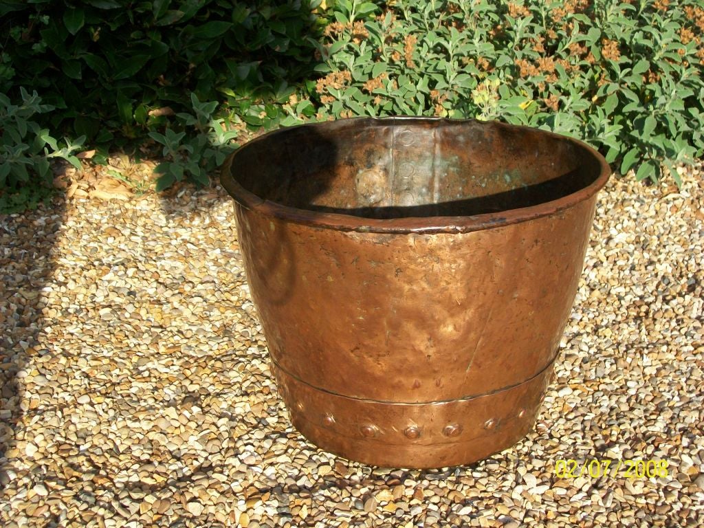 19th c. English Rivetted Copper Apple Kettle at 1stDibs