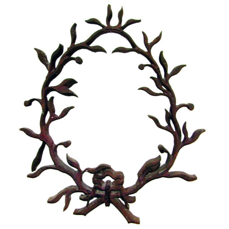 WROUGHT IRON WREATH at 1stDibs | wreath-wrought