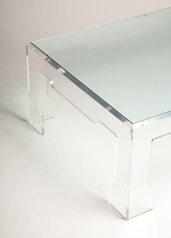 Transparent “Oriental Parsons” Cocktail Table by Jeffrey Bigelow at 1stDibs