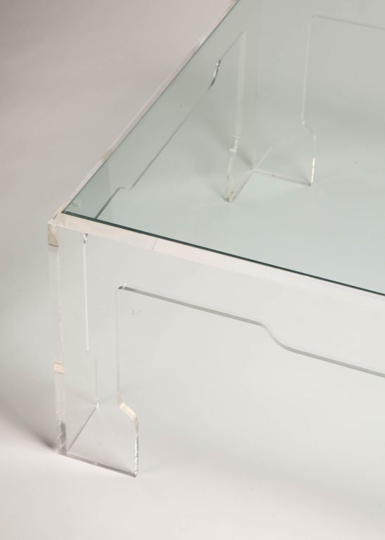 Transparent “Oriental Parsons” Cocktail Table by Jeffrey Bigelow at 1stDibs