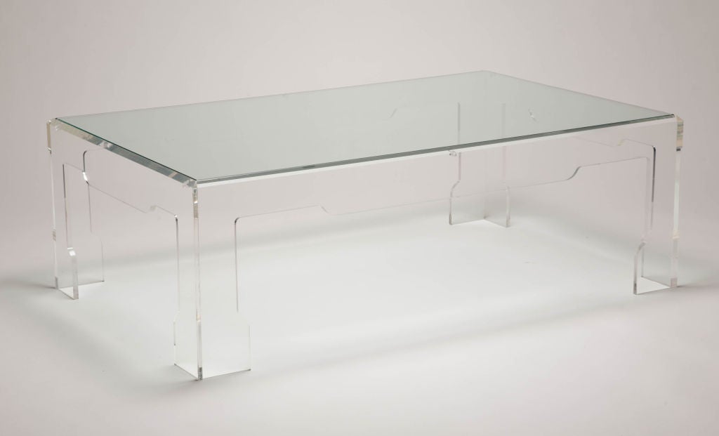 Transparent “Oriental Parsons” Cocktail Table by Jeffrey Bigelow at 1stDibs