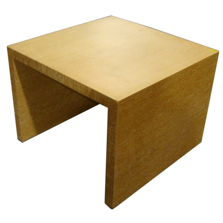 A Cerused Oak Panel End Table at 1stDibs