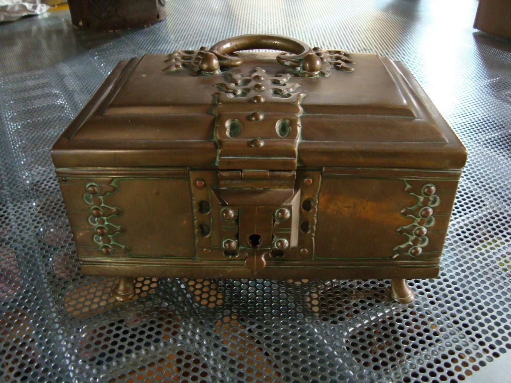 An Aesthetic Strong Box in Bronze For Sale at 1stDibs