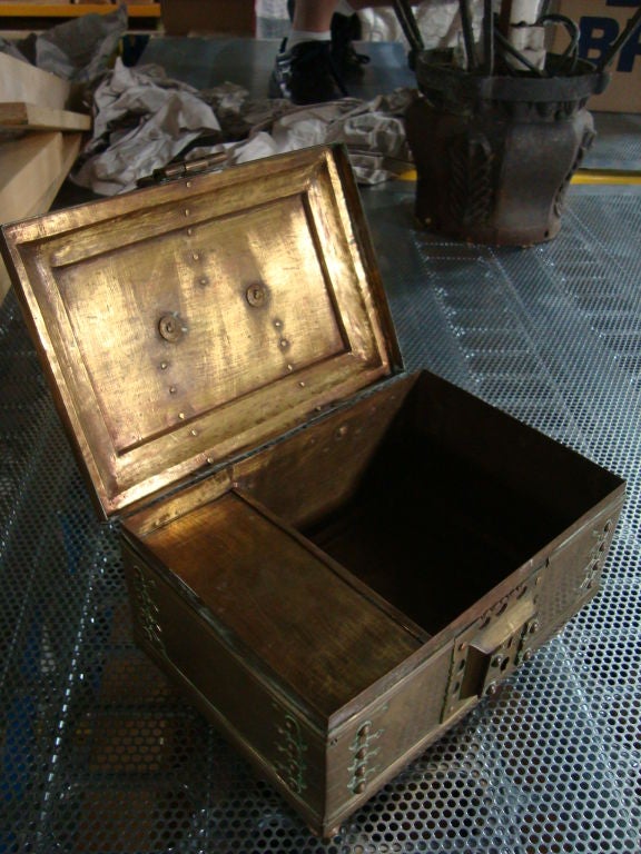 An Aesthetic Strong Box in Bronze For Sale at 1stDibs
