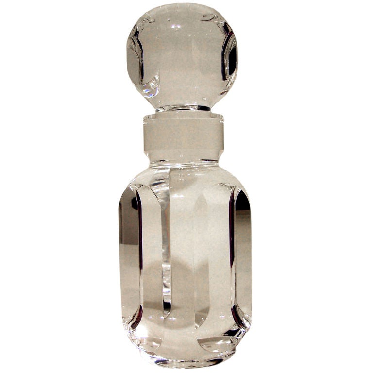 Large Lucite Decanter/Bottle, Solid at 1stDibs