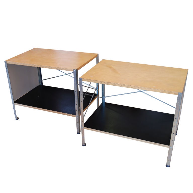PAIR OF CHARLES AND RAY EAMES ESU / END TABLES at 1stDibs