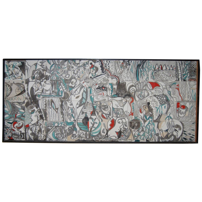 Collage Tiles - 6 For Sale on 1stDibs | collage benefits, tiles collage ...