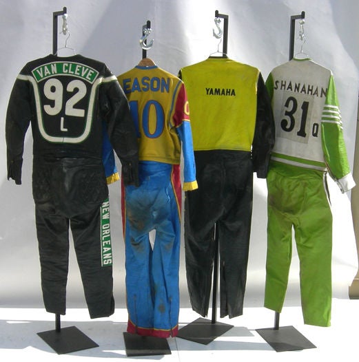 1970s Flat Track Motorcycle Racing Leathers at 1stDibs
