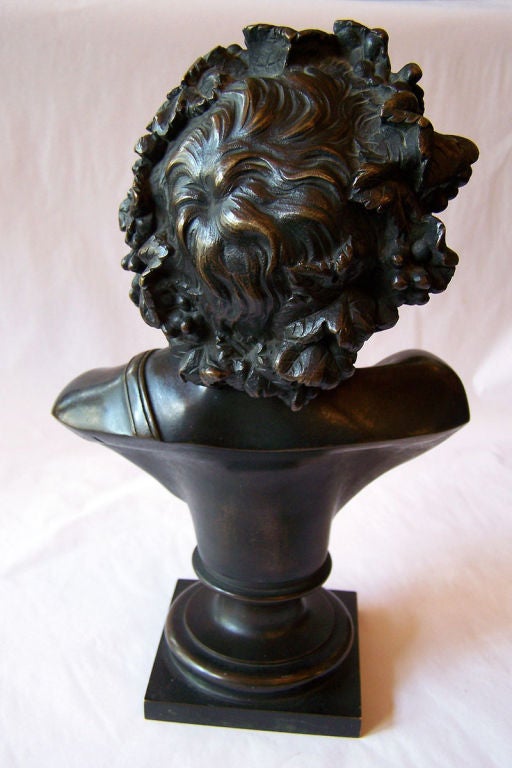 19thC Bronze Bust of Bacchus at 1stDibs | bacchus bust, bronze bacchus ...
