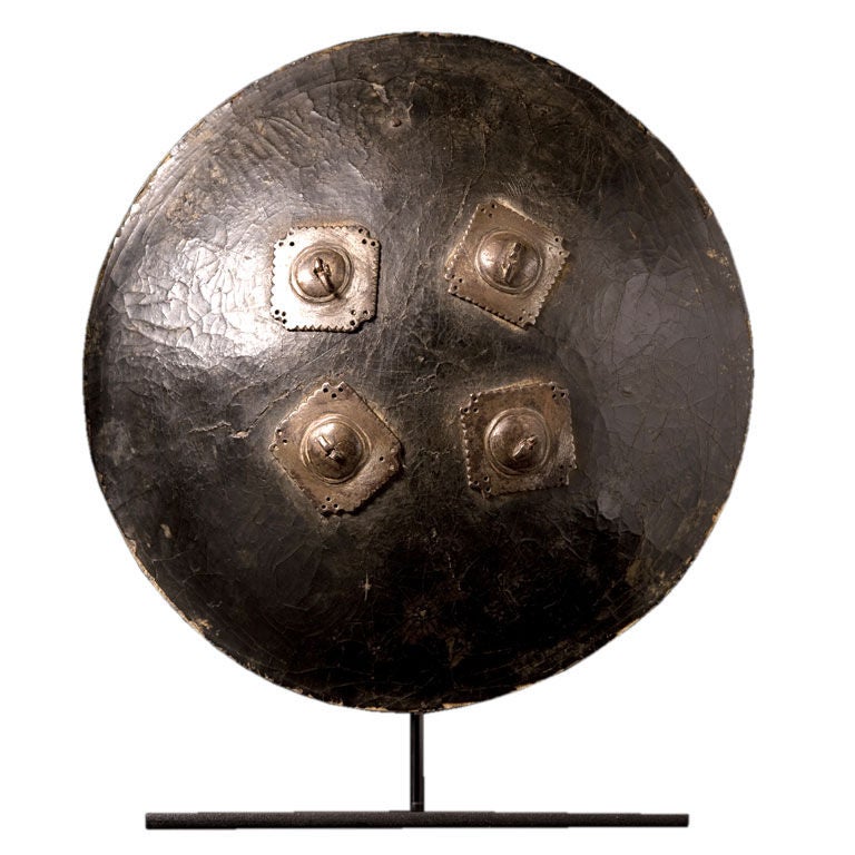 African Animal Skin Shield at 1stDibs