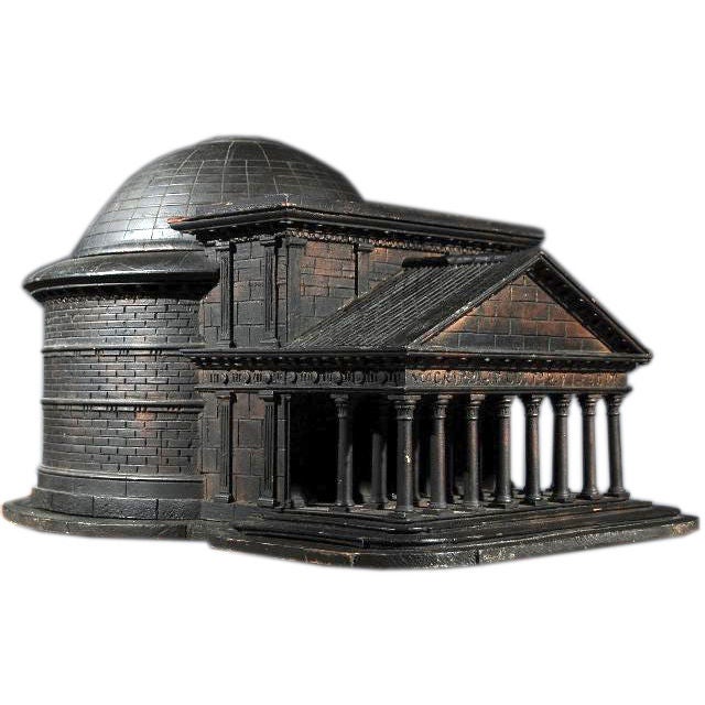 A Striking Ebonized Wooden Model of the Pantheon at 1stDibs