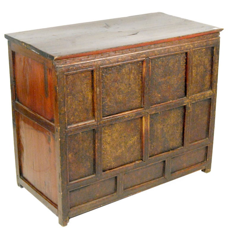 Tibetan Chest with Dragons at 1stDibs